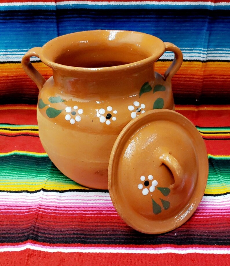 Mexican Clay Cooking Pot With Lid Olla De Barro Clay Pot - Etsy
