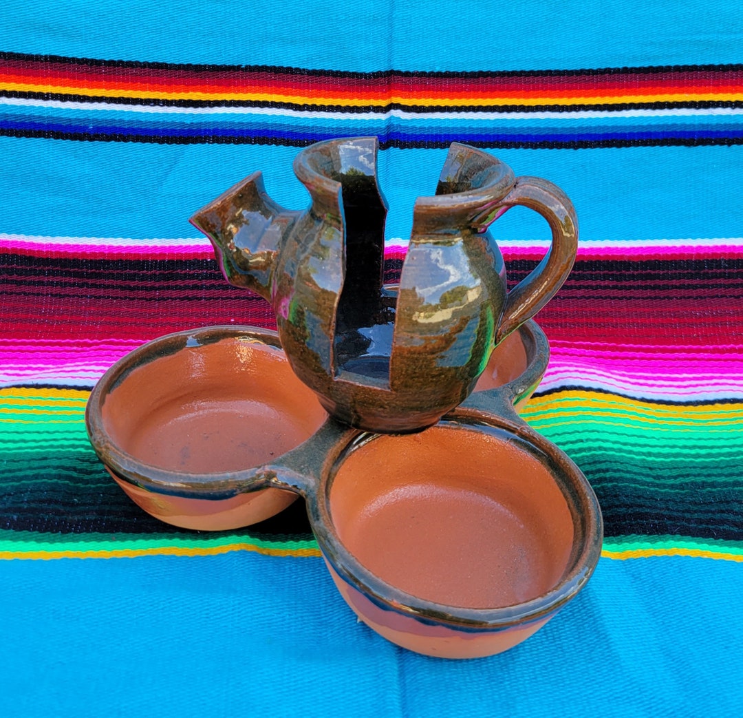 Handmade Mexican Salsero: Authentic Salsa Bowl, Appetizer Server - Etsy