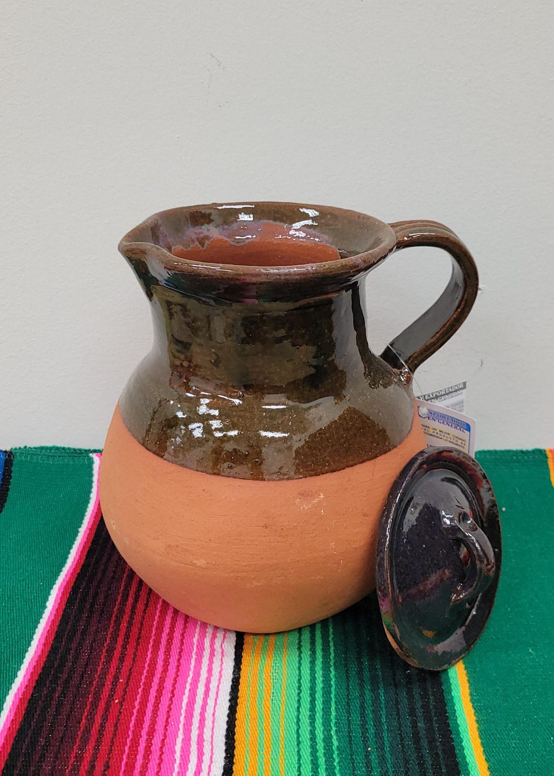 Barro Water Jug With Lid | Clay Classic Water Jug | Pottery Barro Water ...