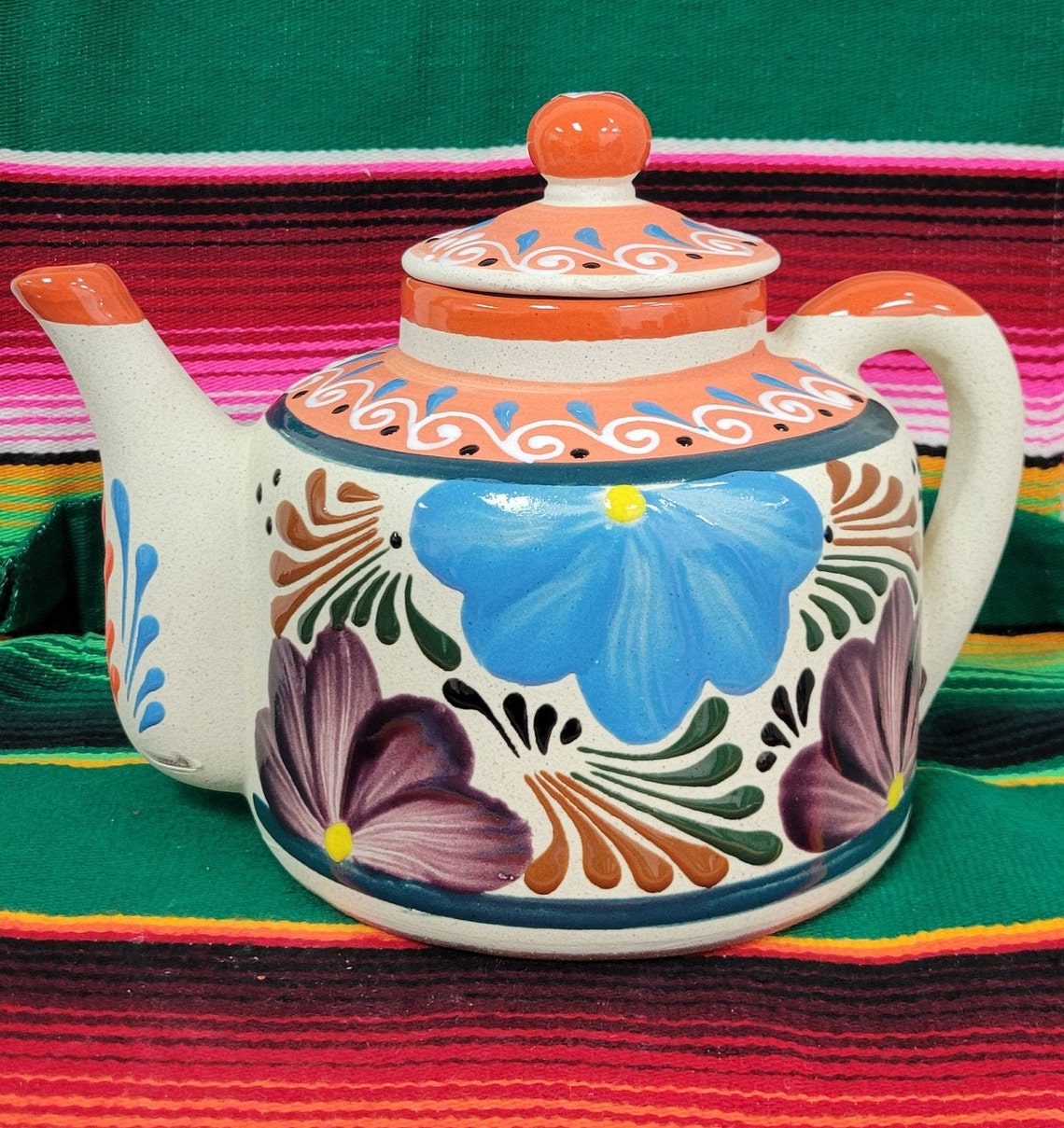 Mexican Decor Teapot Teapot Assorted Colors Decor Teapot | Etsy