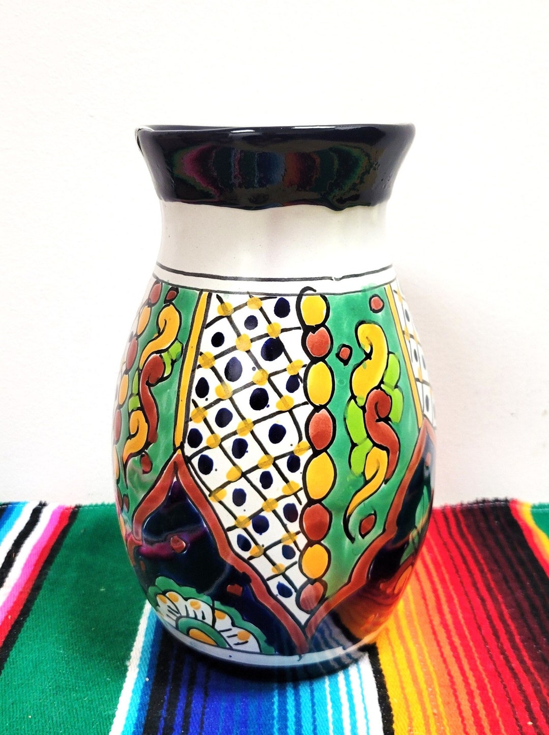 Mexican Pottery Ceramic | Flower Vase | Design Floral Vase | Home Decor ...