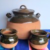 SET of 2 Appetizer Plate and Salsa Bowl Handmade Mexico Pottery ...