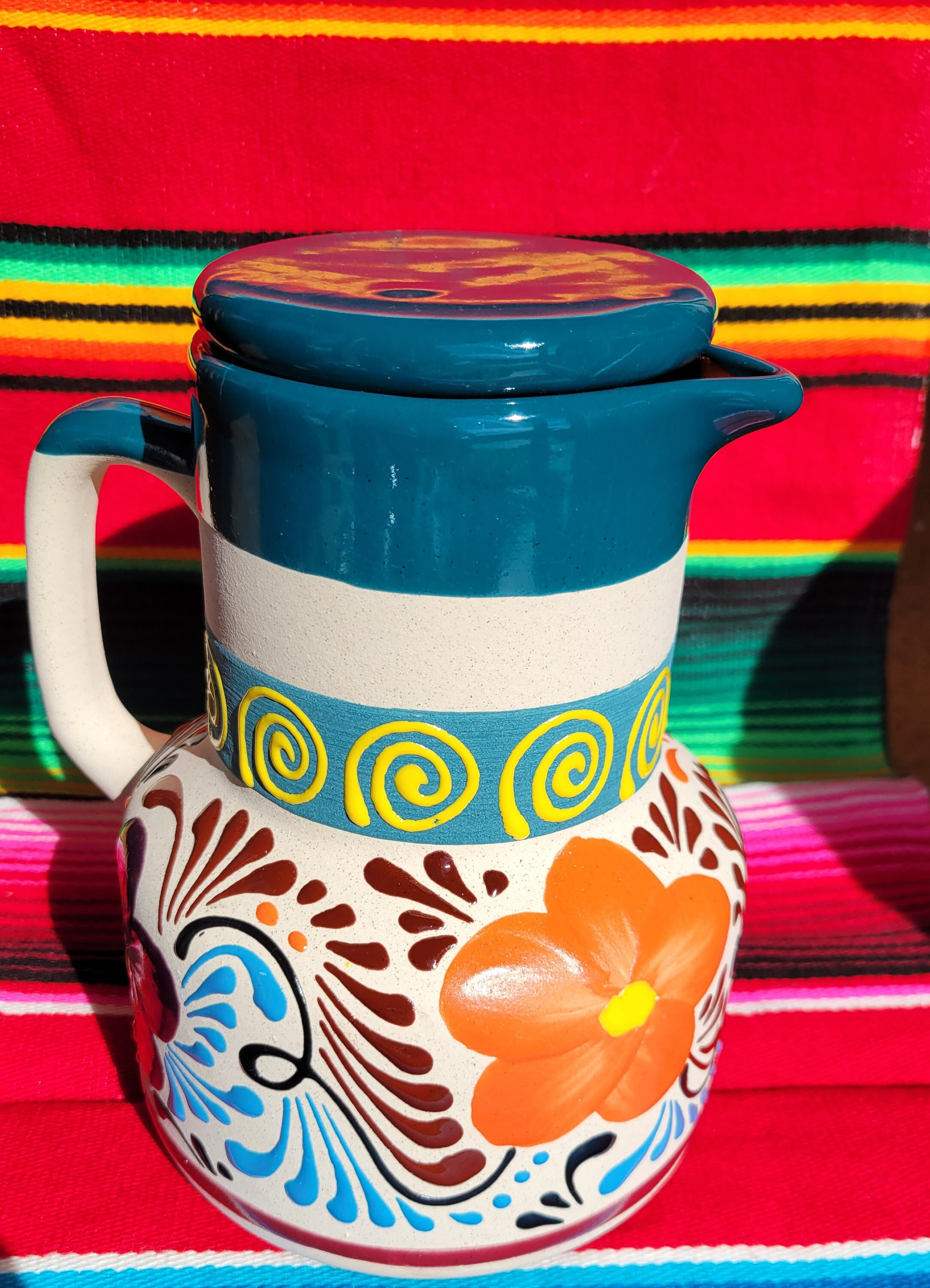 Water Jug With Lid Classic Water Jug Mexican Water Jug | Etsy