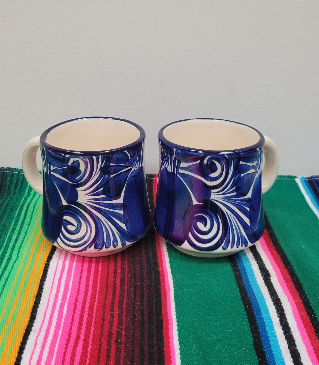 Set of Coffee Cups Medium Mexican Cups Handmade Cooffee Cups Mexican ...