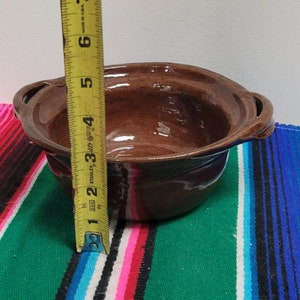 SET of 2 Appetizer Plate and Salsa Bowl Handmade Mexico Pottery ...