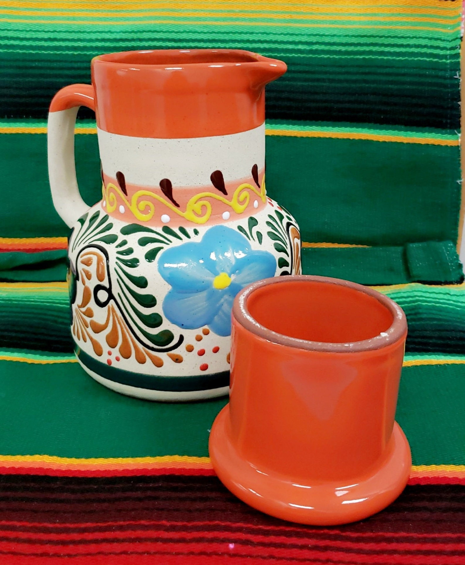 Water Jug With Lid Classic Water Jug Mexican Water Jug | Etsy