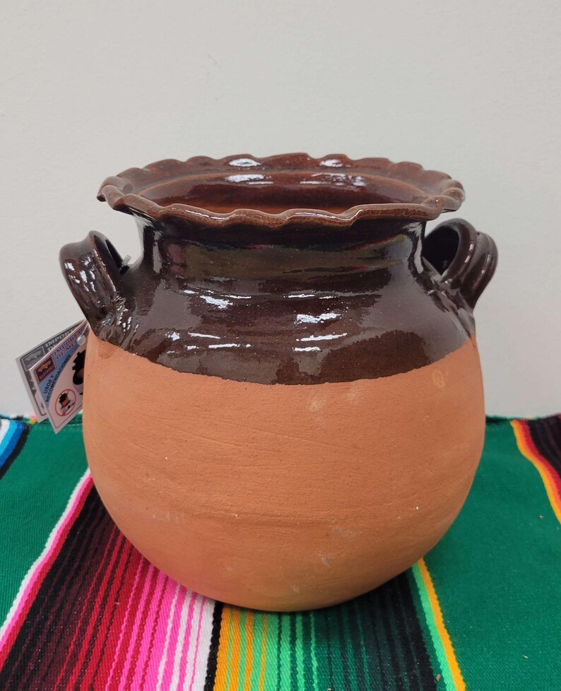 Large Mexican Olla Mexican Olla De Barro Frijolera Grande Bean Pot ...