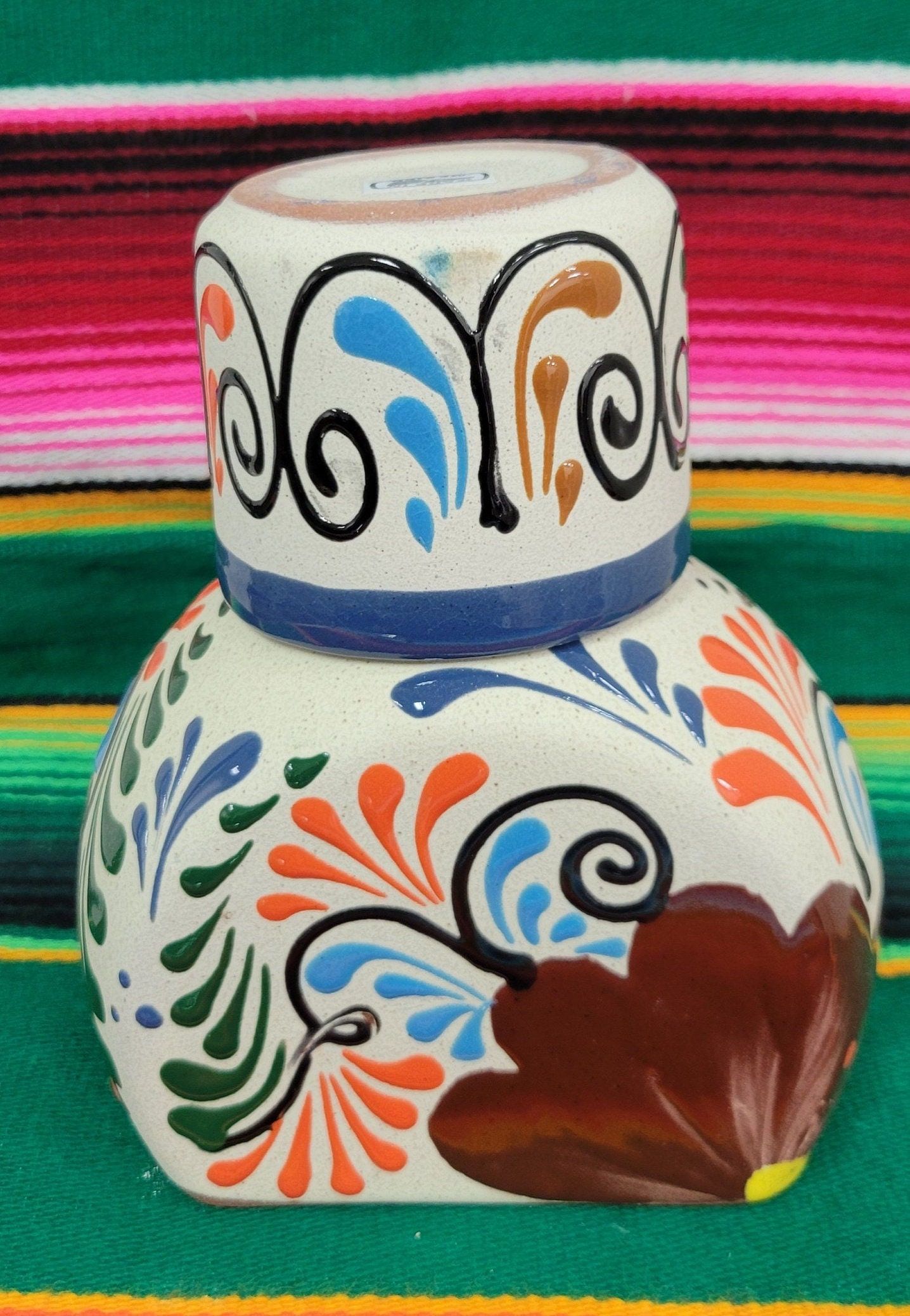 Jarro De Barro Con Vaso Mexican Water Jug W Cup Hand - Etsy