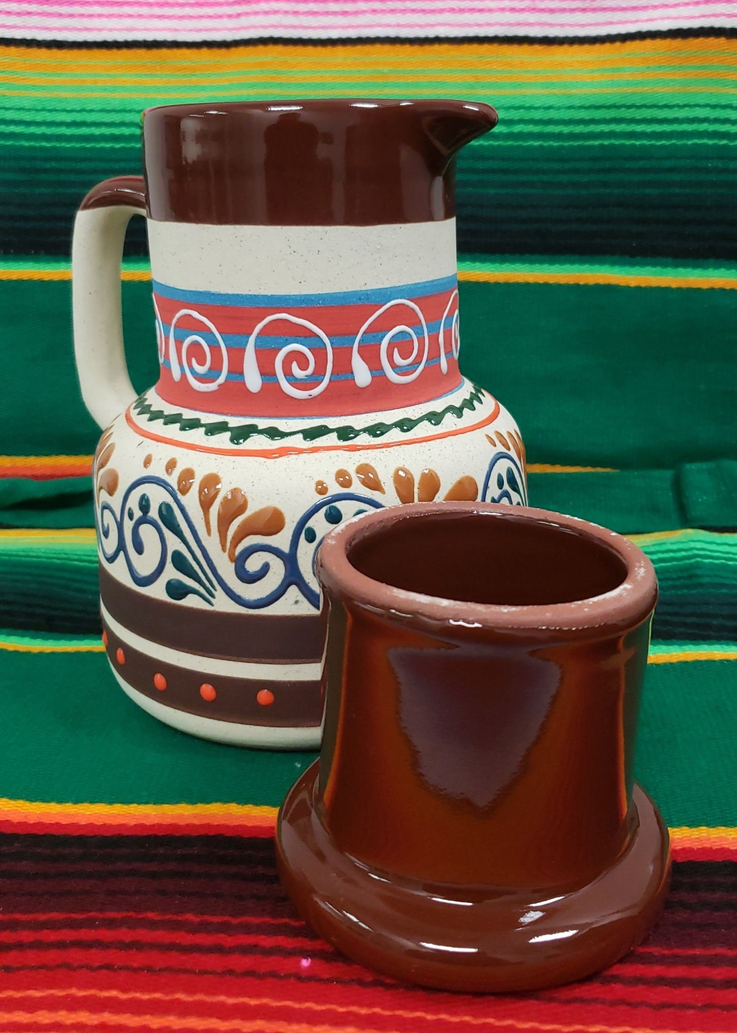 Water Jug With Lid Classic Water Jug Mexican Water Jug | Etsy