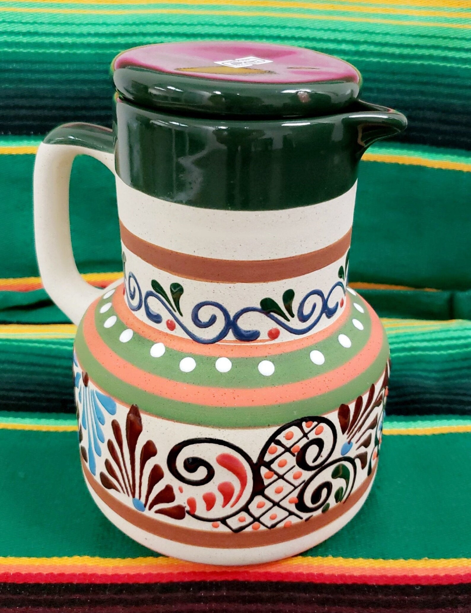 Water Jug with Lid Classic Water Jug Mexican Water Jug | Etsy