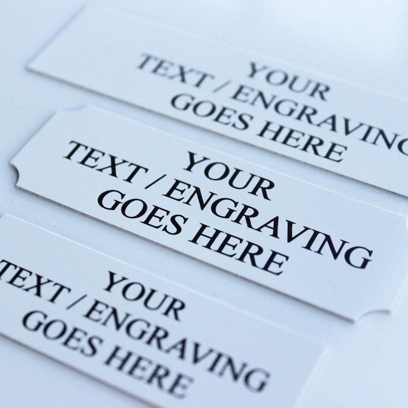 Small Engraved Metal Plaques - Etsy