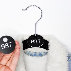 Personalized Engraved Coat Check Tags - Hanger Identification, Sold in ...