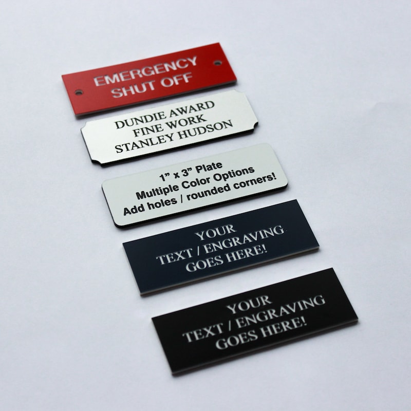 Custom Plastic Plaques - Etsy