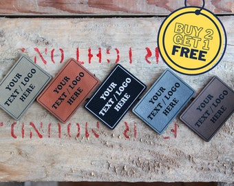 Leather Logo Patch | Etsy