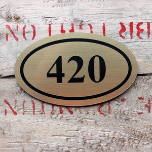 Personalized Engraved Lamacoid Outdoor Plastic Door Sign - Apartment or ...