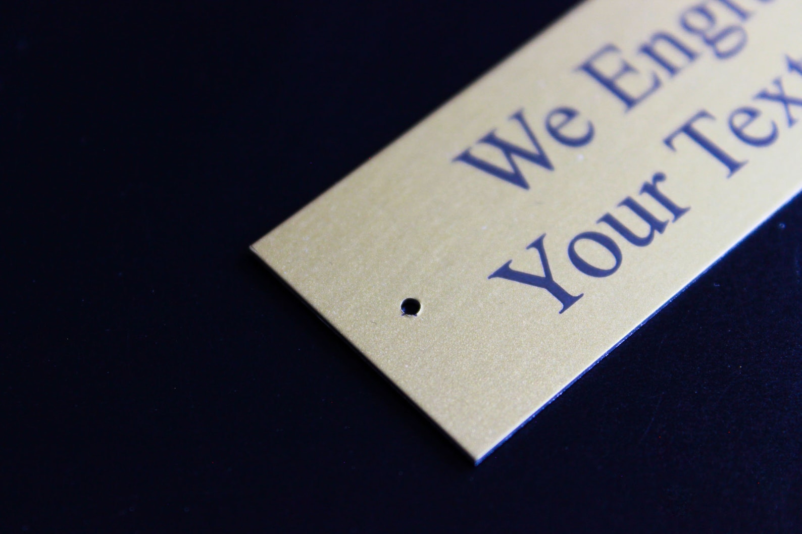Engraved Personalized Gold Aluminium Trophy Plate, Award Plaque ...