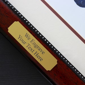 Engraved Personalized Gold Aluminium Trophy Plate, Award Plaque ...