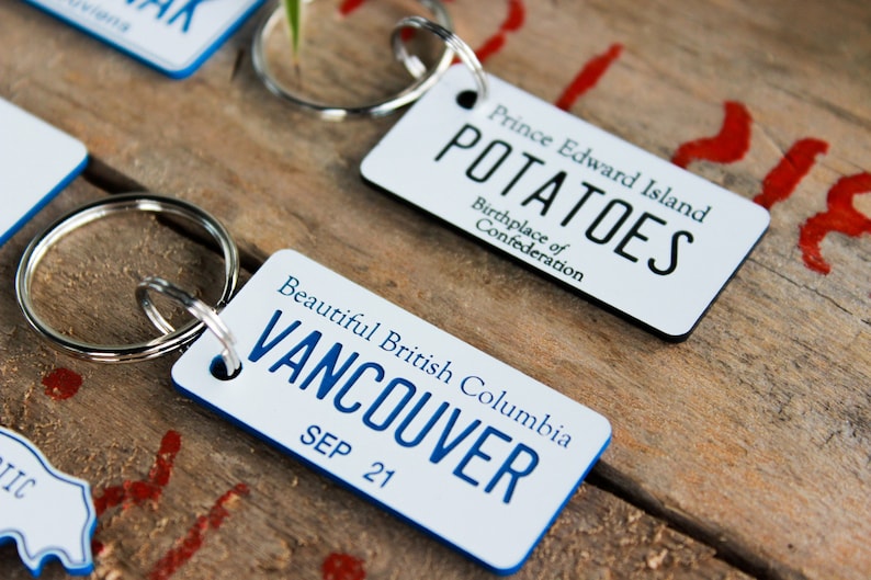 Customizable Personalized Engraved Plastic Keychain Canada - Etsy Canada