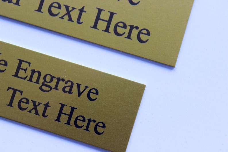 Engraved Personalized Gold Aluminium Trophy Plate Award - Etsy Canada