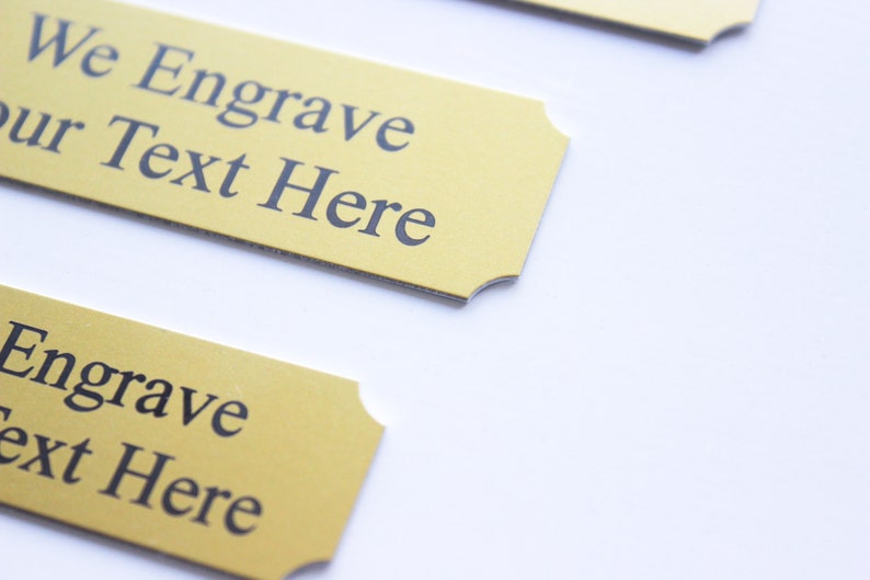 Engraved Personalized Gold Aluminium Trophy Plate Award - Etsy Canada