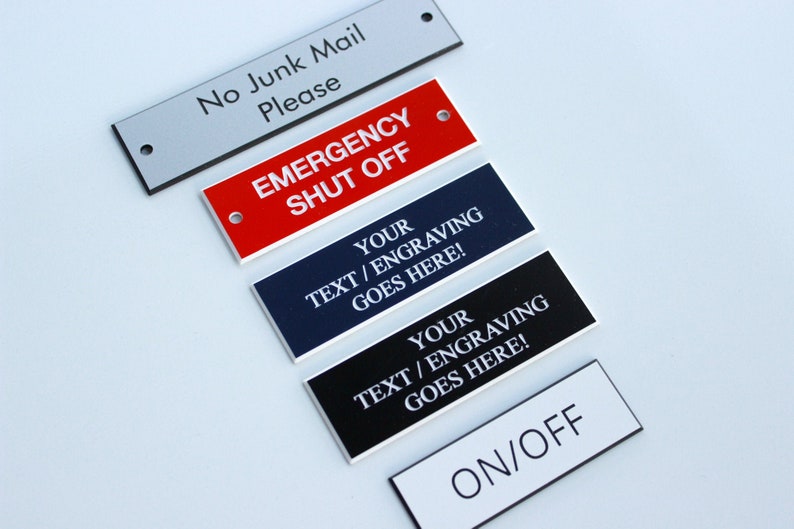 Personalized Engraved Plastic Tag: Bevelled Award Plaque, Trophy Label ...