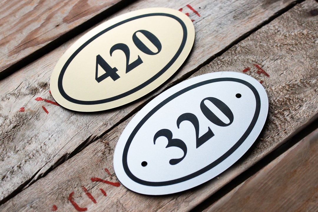 Personalized Engraved Lamacoid Outdoor Plastic Door Sign - Apartment or ...