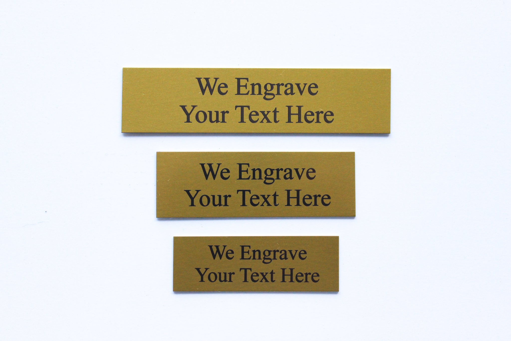 Engraved Personalized Gold Aluminium Trophy Plate Award - Etsy Canada