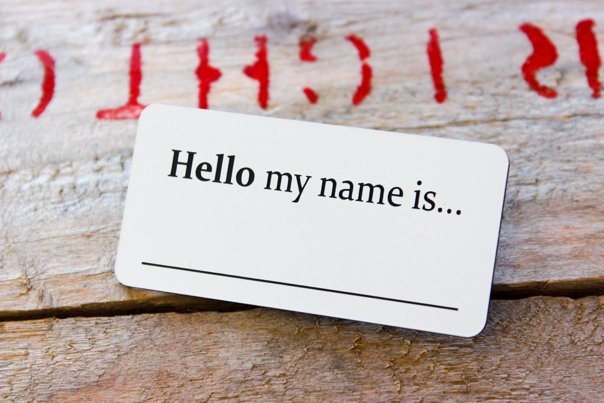 Customizable Personalized Engraved Lamacoid Plastic Tag - Name Tag ...