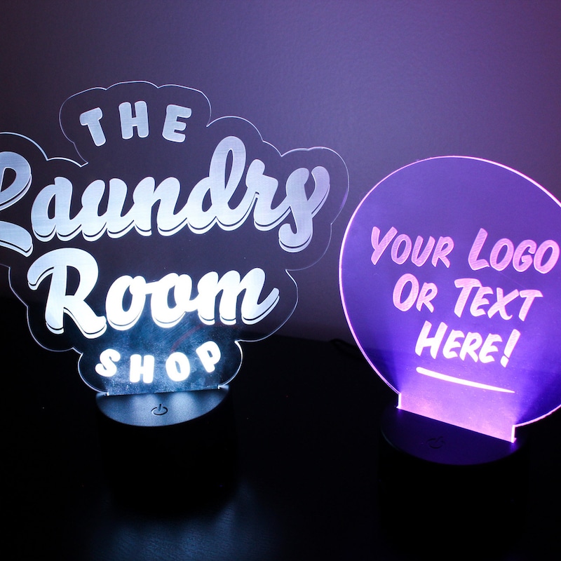 Custom Acrylic Led Light Sign - Etsy