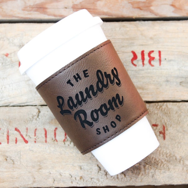 Leather Cup Sleeve - Etsy