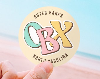 Outer Banks Sticker | OBX | North Carolina | Laptop and Water Bottle ...