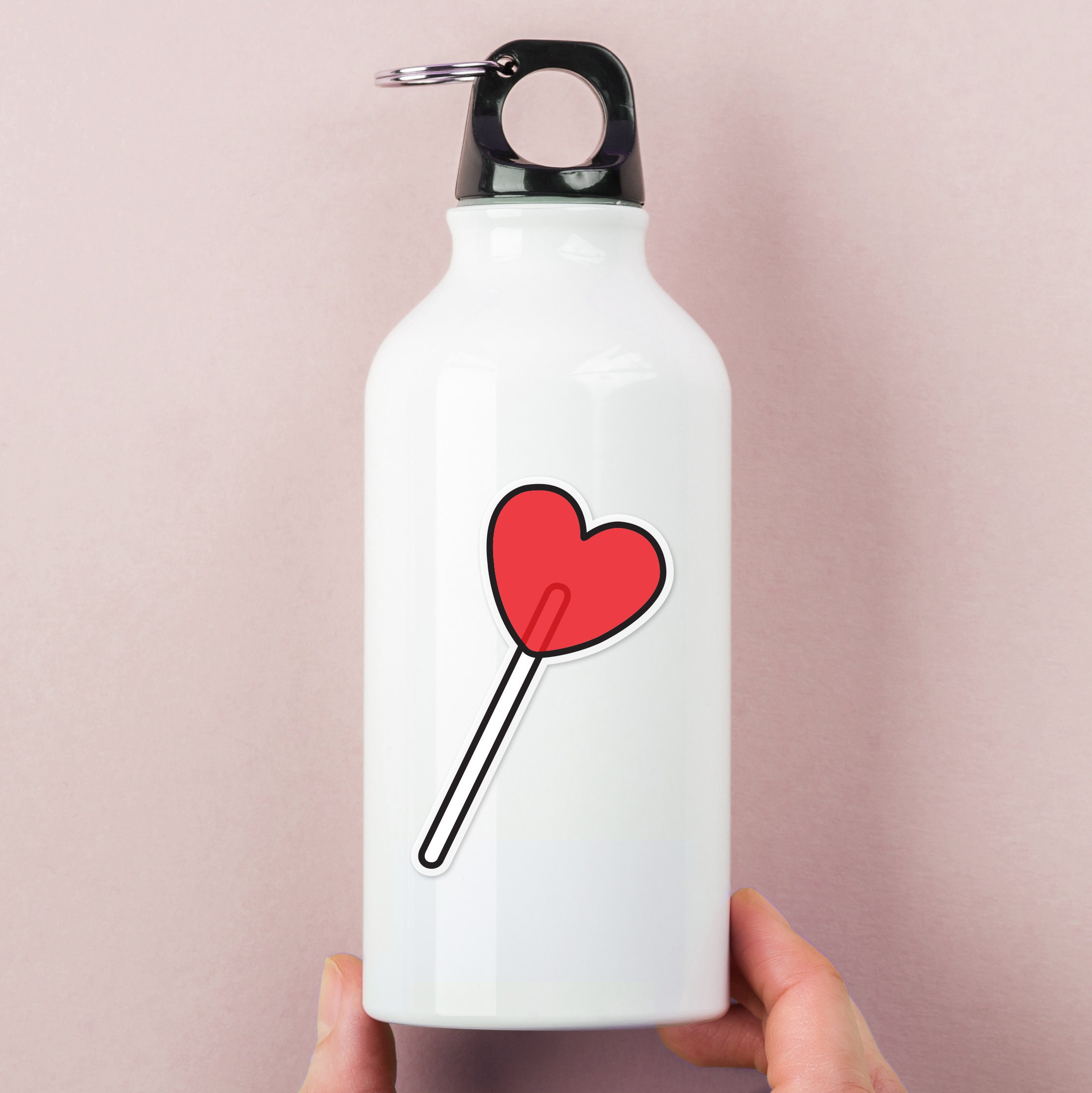 Red Lollipop Vinyl Sticker - Etsy