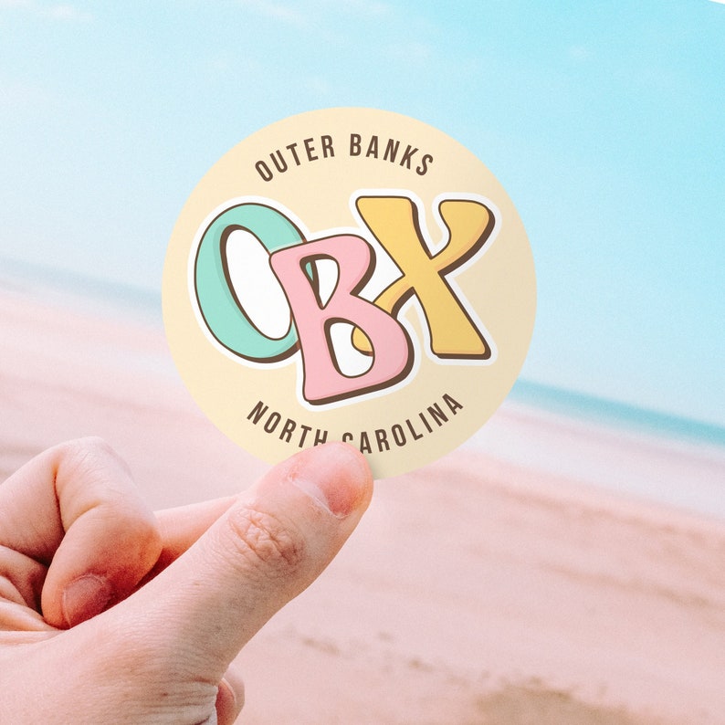OBX Outer Banks, North Carolina Vinyl Sticker - Etsy