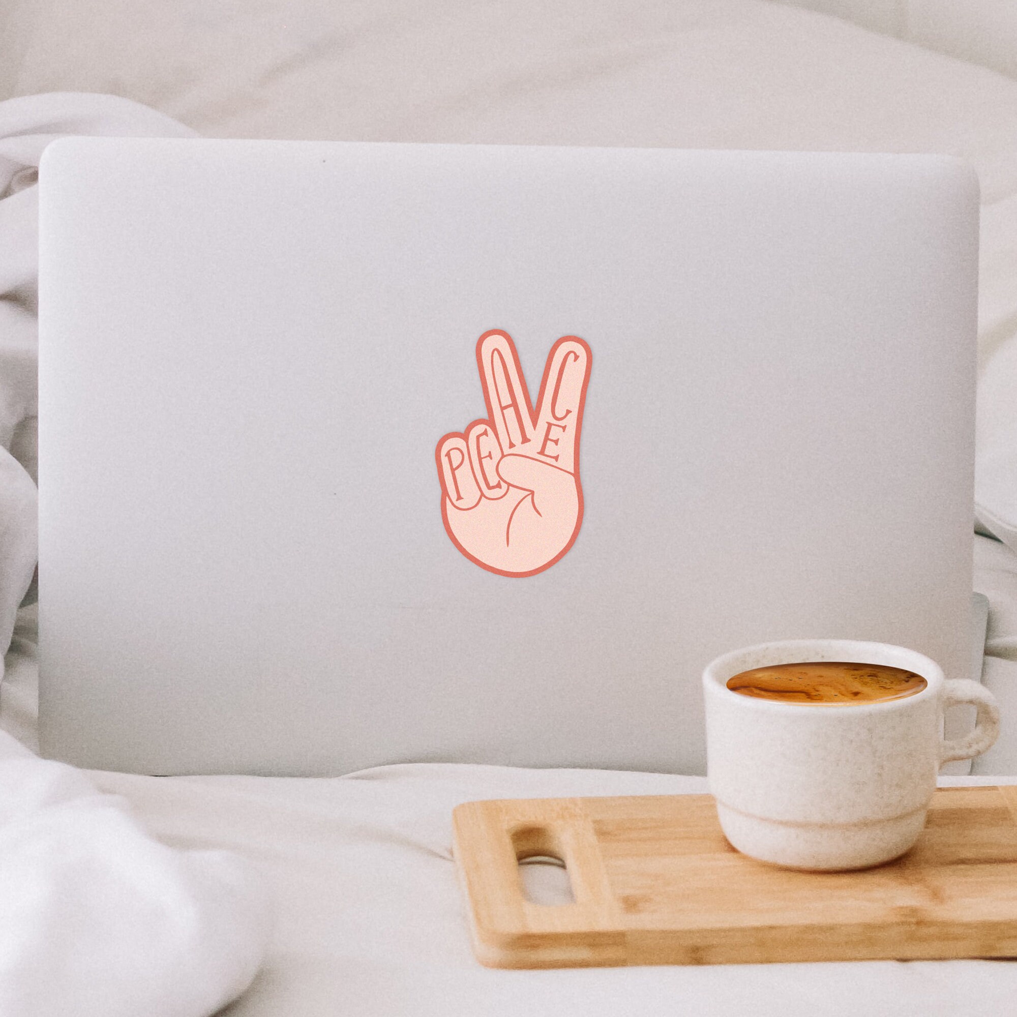 Peace Sign Hand Sign Vinyl Sticker - Etsy