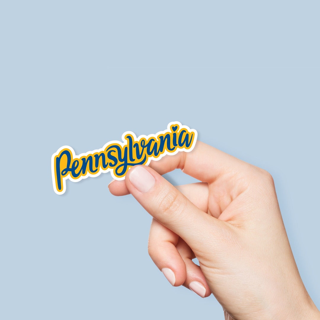 Pennsylvania Love Vinyl Waterproof Sticker - Etsy