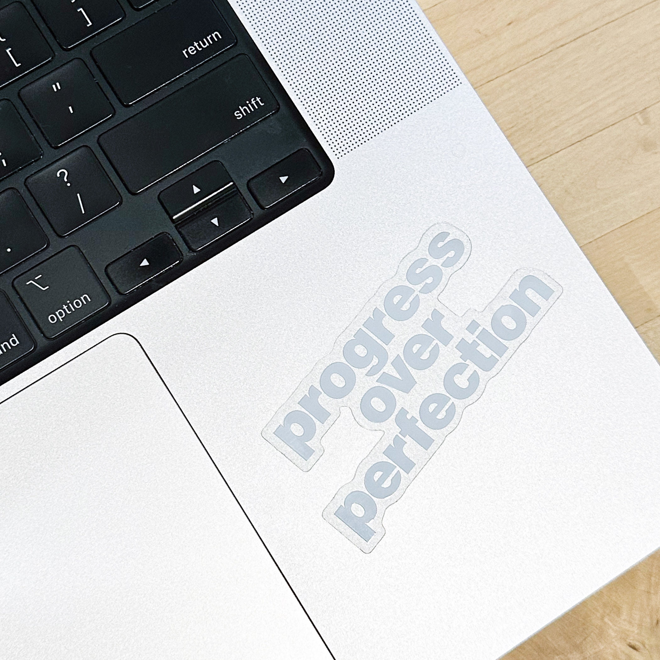 Progress Over Perfection Clear Vinyl Sticker - Etsy