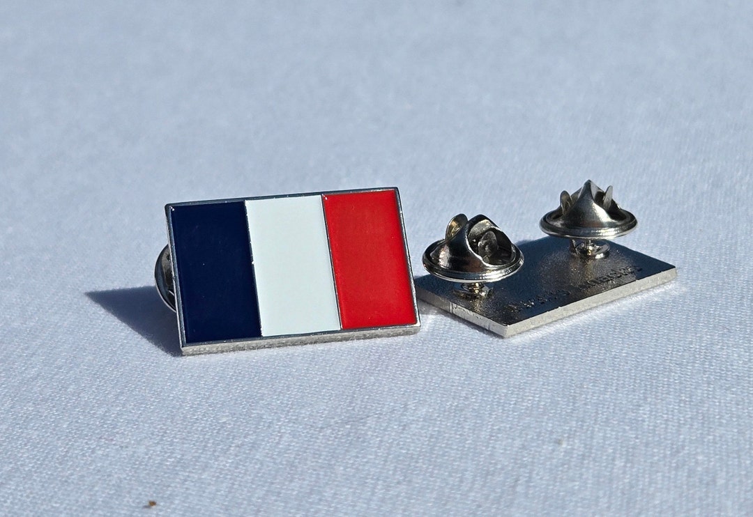 French Flag Small Lapel Pin (1 In, 25.4 Mm) - Etsy