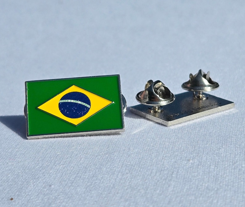 Brazil Flag Small Lapel Pin (1 In, 25.4 Mm) - Etsy