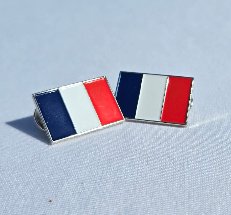 French Flag Small Lapel Pin (1 In, 25.4 Mm) - Etsy