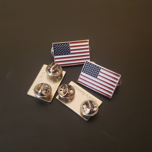 American Flag Lapel Pins - Etsy