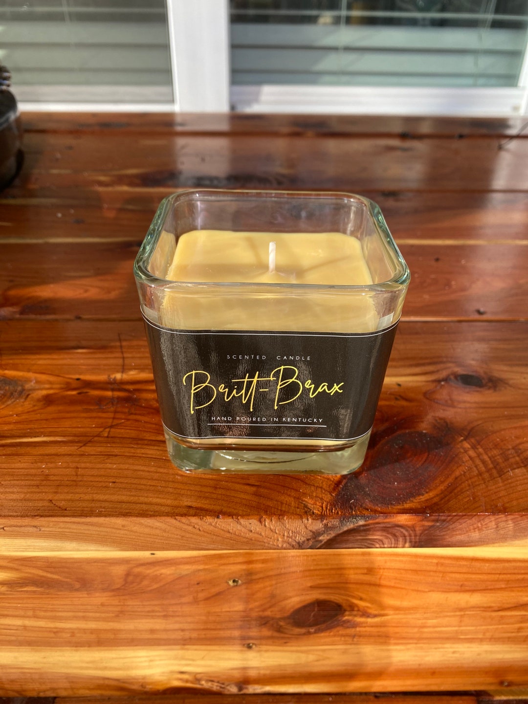 12 Ounce Cubed Jar Made With Essential Oils - Etsy