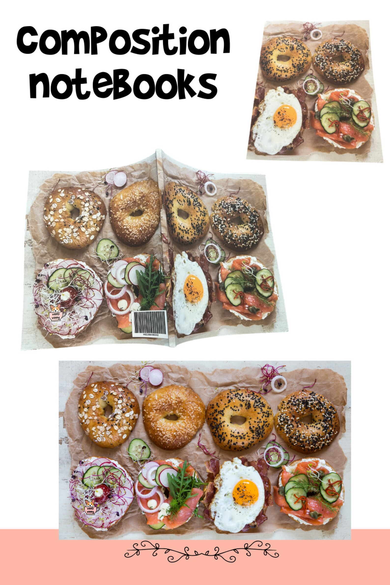 Composition Notebook / Journal - Choco Chip Cookie Dough - Narrow Ruled ...