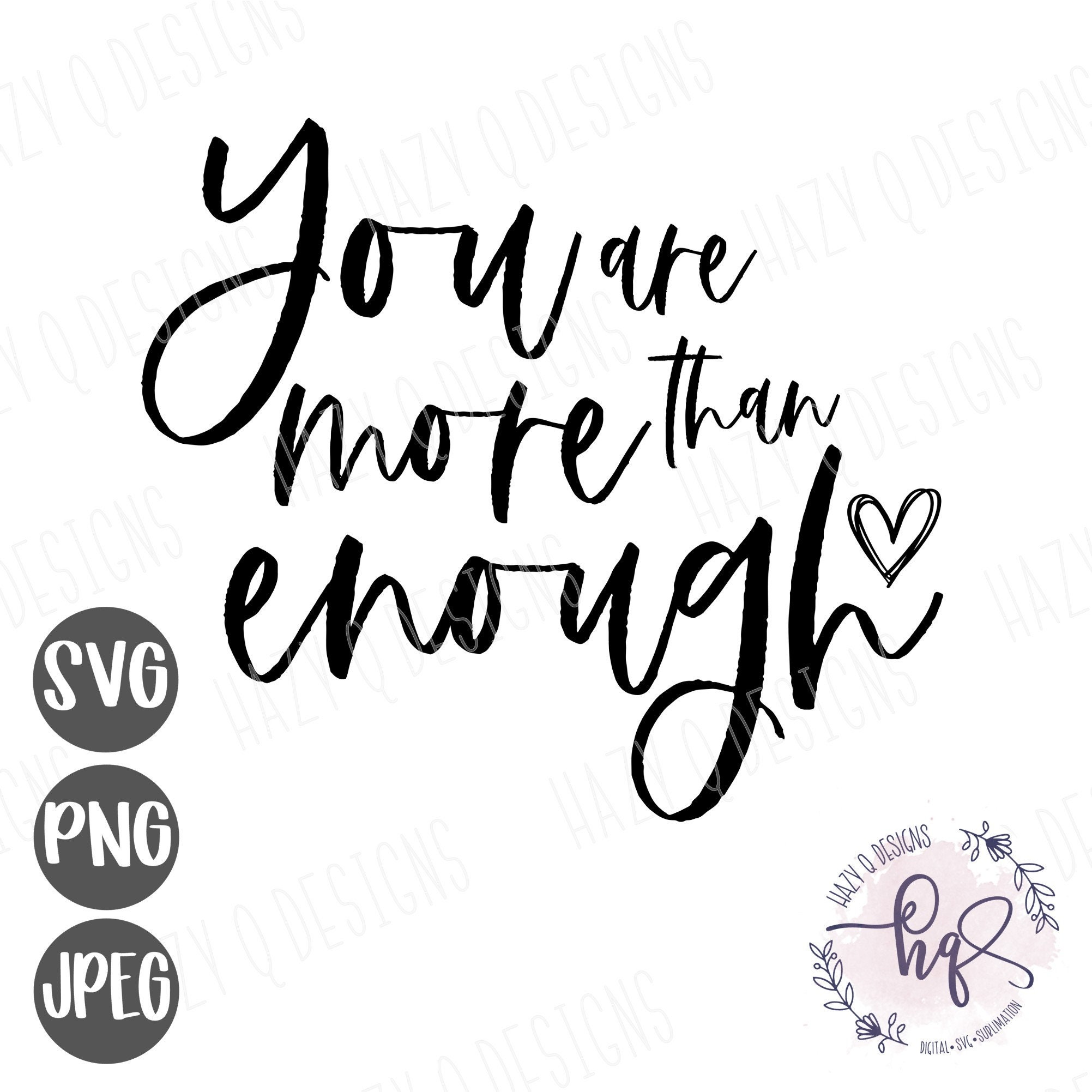 You Are More Than Enough SVG Boho File Svg Mental Health - Etsy
