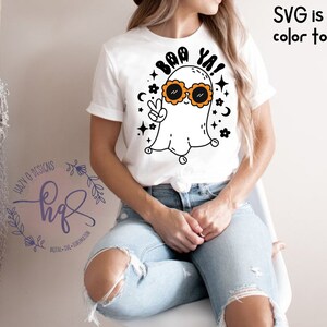 Boo Ya Svg Cute Ghost SVG Funny Halloween Printable Svg - Etsy