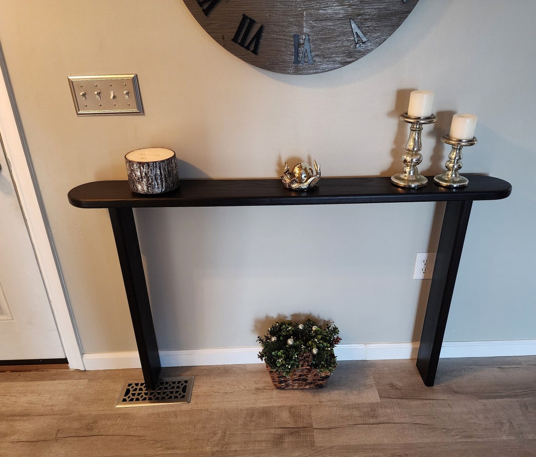 Narrow Console Table, Sofa Table, Entryway Table, Solid Wood Entry ...