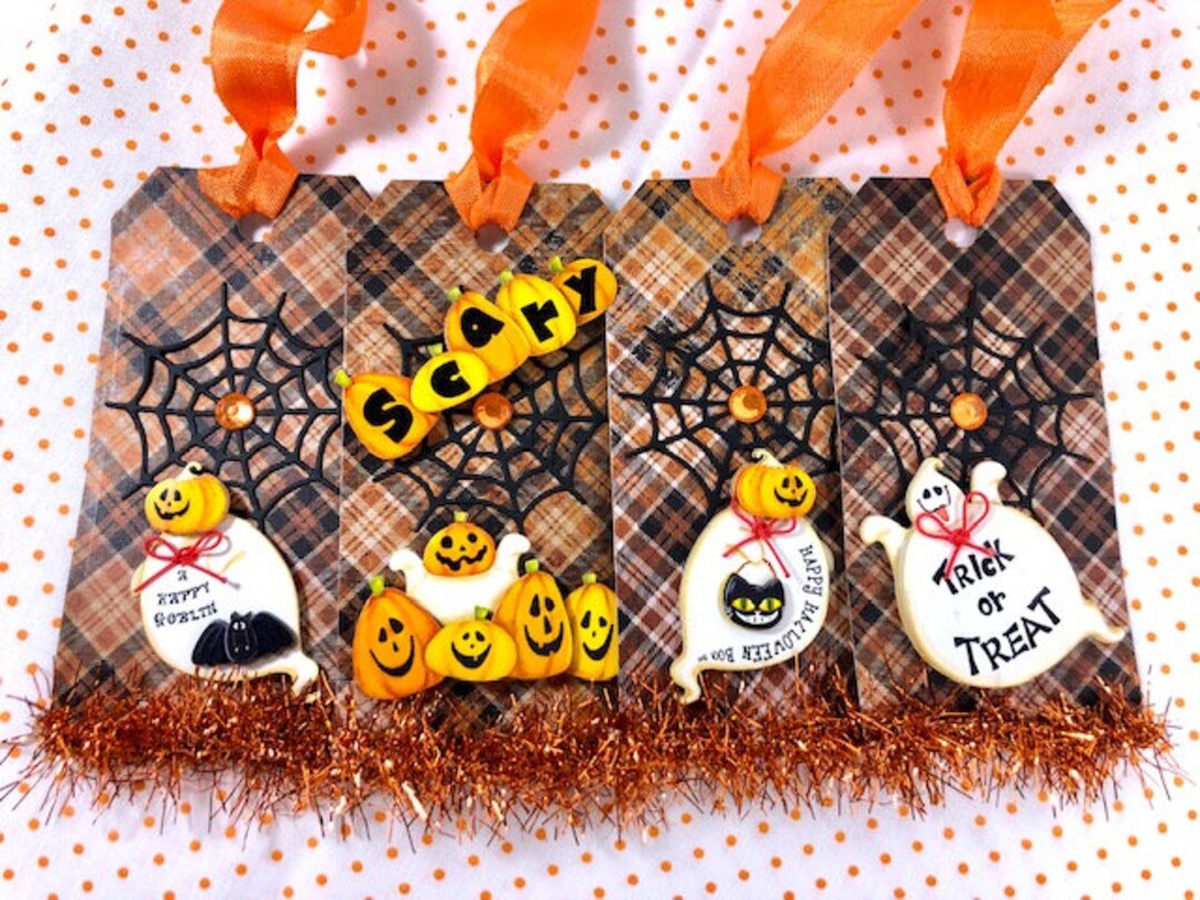 Halloween Gift Tags. Four Tags in the Set. - Etsy