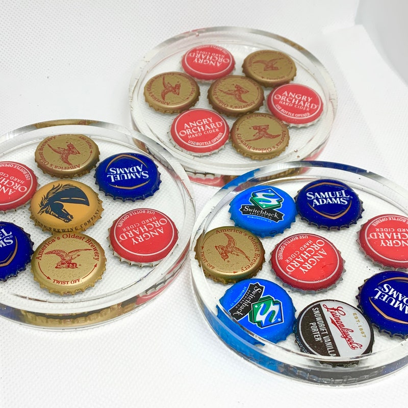 Beer Cap Coasters - Etsy