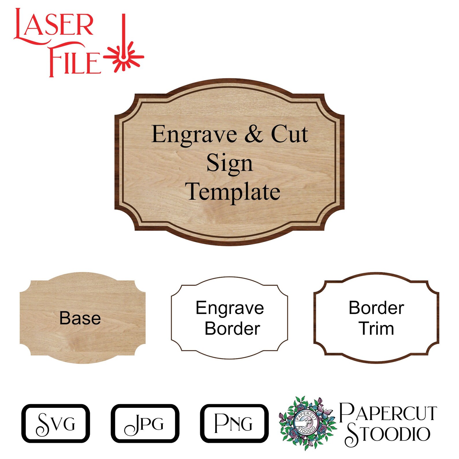 Laser Cut Sign Template SVG, Glowforge Lightburn (digital Download) - Etsy