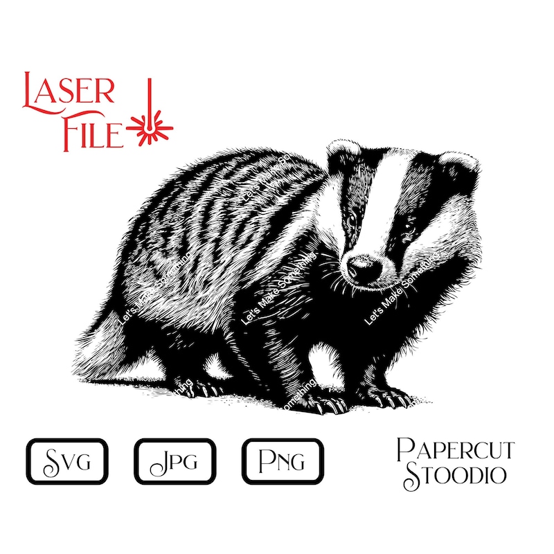Badger Engraving Files - Etsy