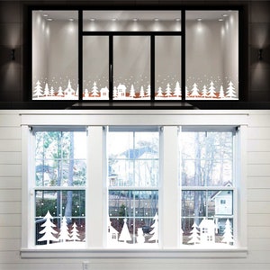 Christmas Borders Svg, Snow Scene Winter Wonderland Pine Tree Snowman ...